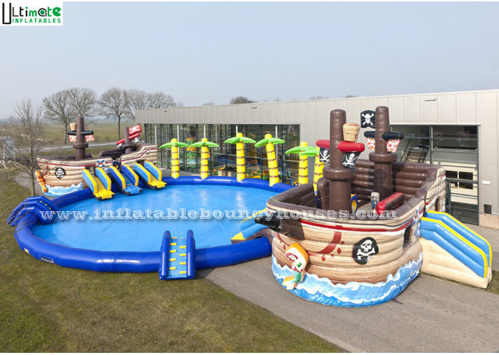 Strong Huge Pirate Ship Inflatable Pool Toys For Children N Adult