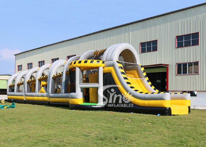 24m long big challenge adults inflatable obstacle course for boot camp ...