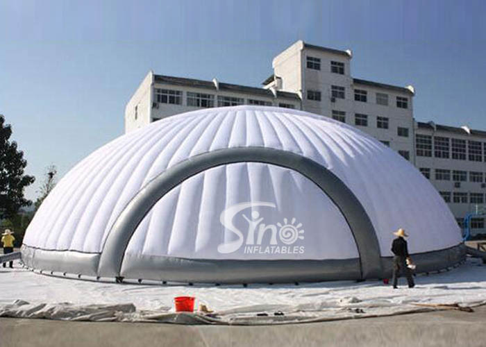 200 persons 18 meters round giant white inflatable dome tent with ...