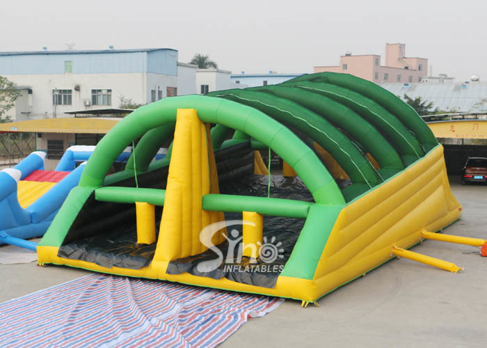 15x8m Giant Adults Inflatable Obstacle Course With Slide For Challenge ...