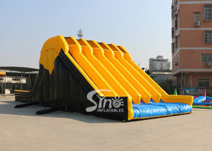 15x6m 6 Lane Vertical Rush Slide Adults Inflatable Obstacle Course For ...