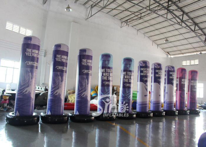 3 Mts High Custom Design Airtight Advertising Inflatable Column ...