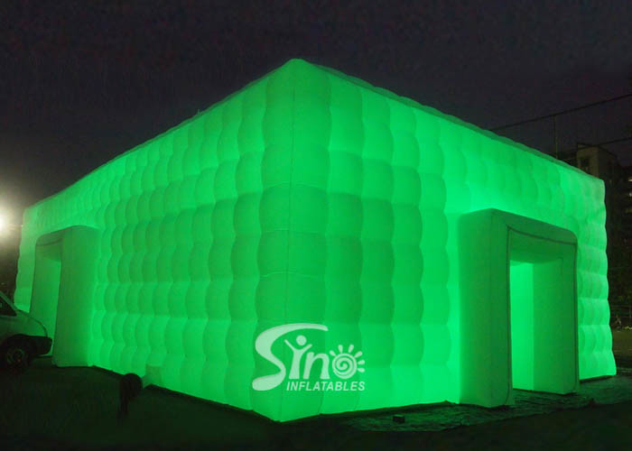 20x11m large cube inflatable wedding party tent with LED lights N ...