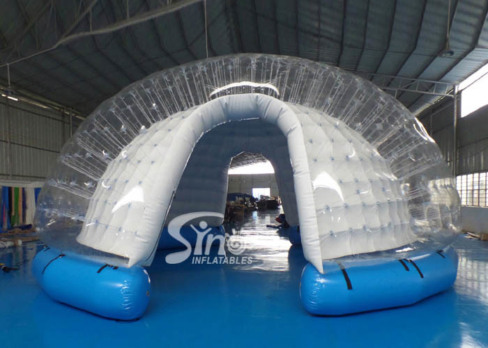 7.3 meters Dia. hemisphere advertising LED inflatable bubble tent for ...