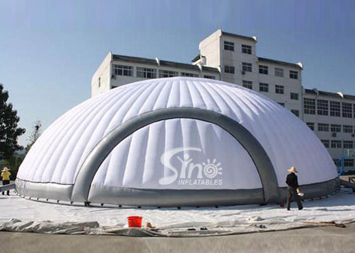 200 persons 18 meters round giant white inflatable dome tent with ...