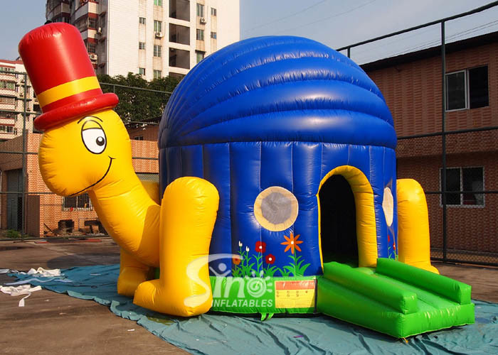 Commercial grade kids big turtle inflatable bouncer made of 0.55mm pvc ...