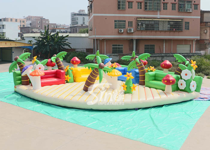 10x10m sea beach fun kids N adults giant inflatable amusement park with ...