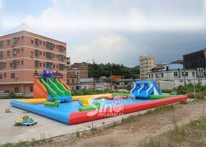 25x20m Kids N Adults Large Inflatable Water Park On Land With Big ...