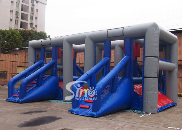 Outdoor Hit And Run Adults Balance Inflatable Obstacle Course With ...