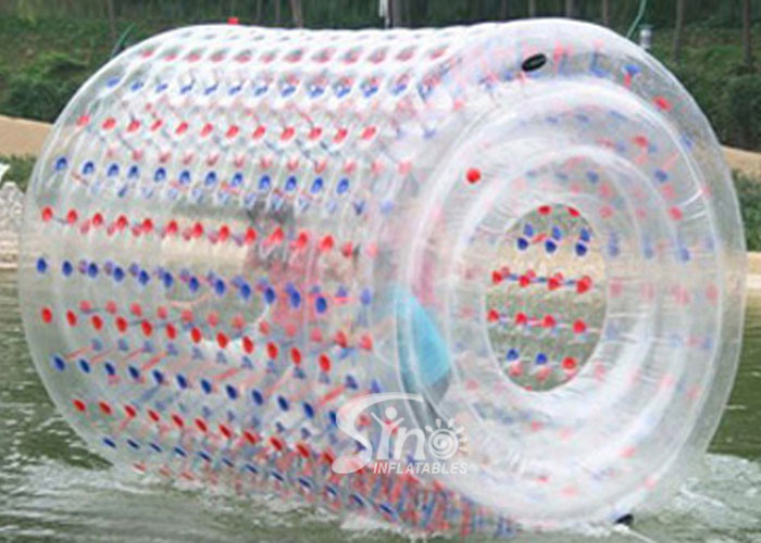 Commercial kids TPU inflatable water zorb roller with colorful ...