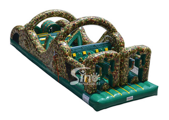 Outdoor military boot camp inflatable obstacle course for young ...